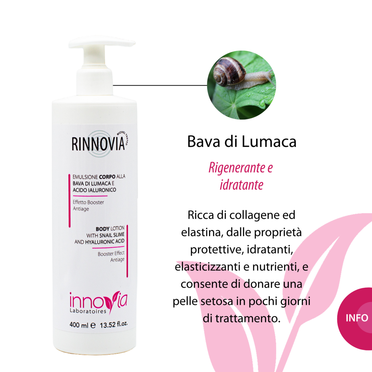 Emulsione Corpo con Bava di Lumaca e Acido Ialuronico - Innovia ...